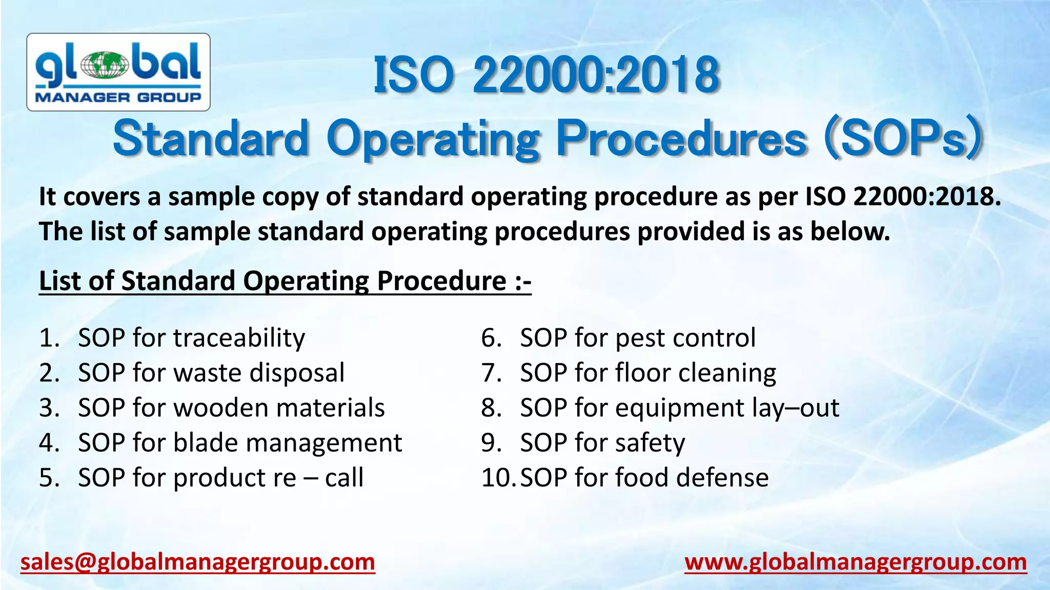What Documentation required for ISO 22000:2018 Certification? | PPTX