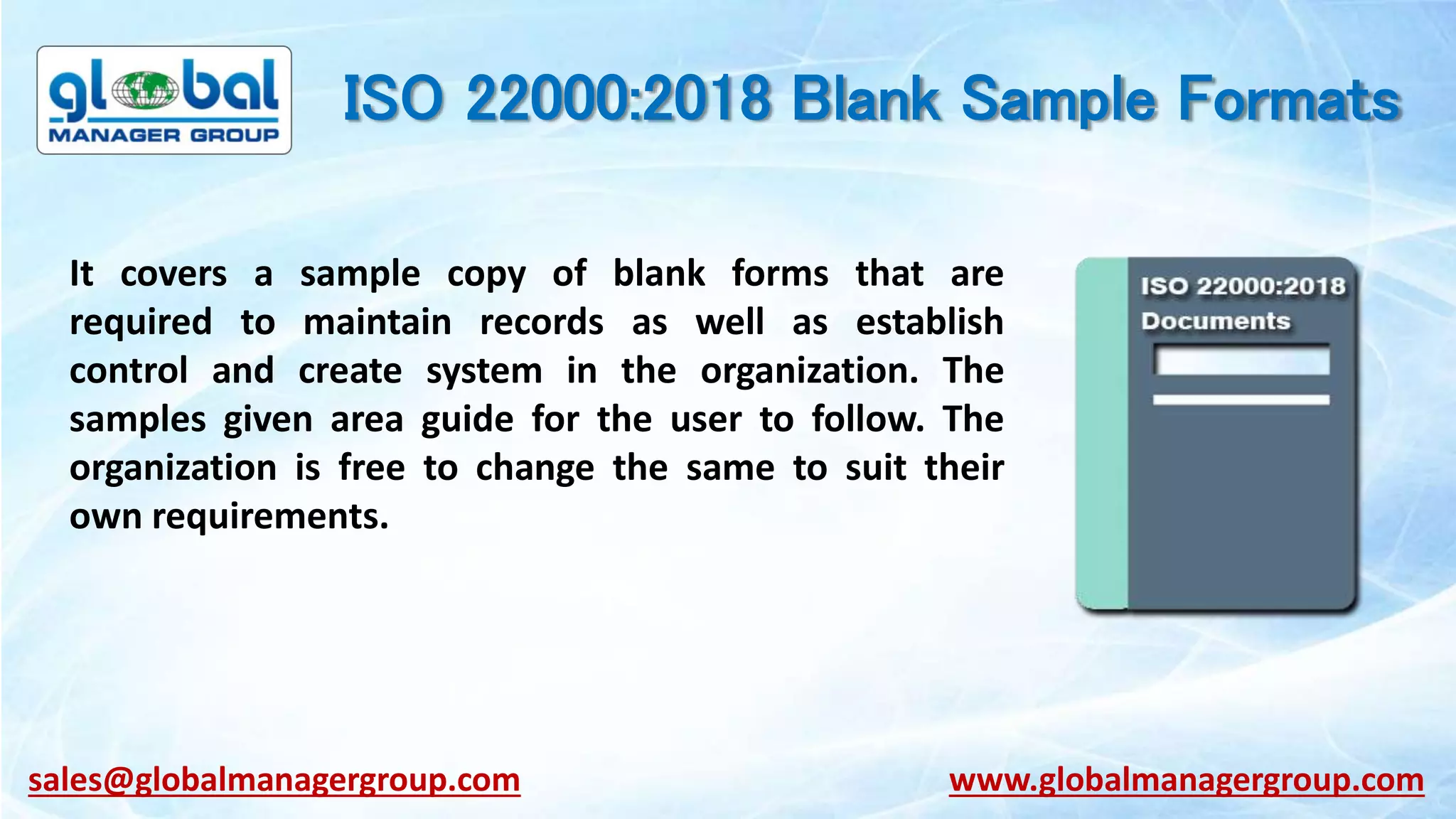 What Documentation required for ISO 22000:2018 Certification? | PPTX
