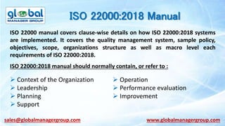 What Documentation required for ISO 22000:2018 Certification? | PPTX