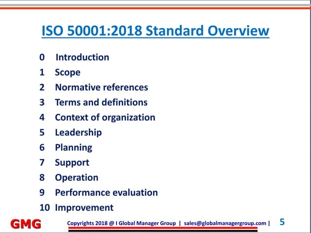 PPT Presentation for ISO 50001 training | PPTX