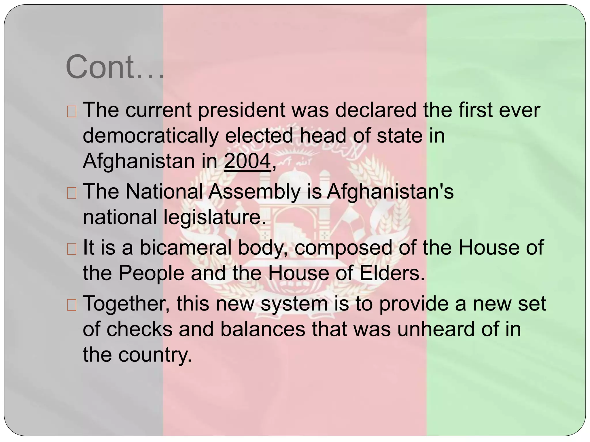 PPT presentation of afghanistan | PPTX