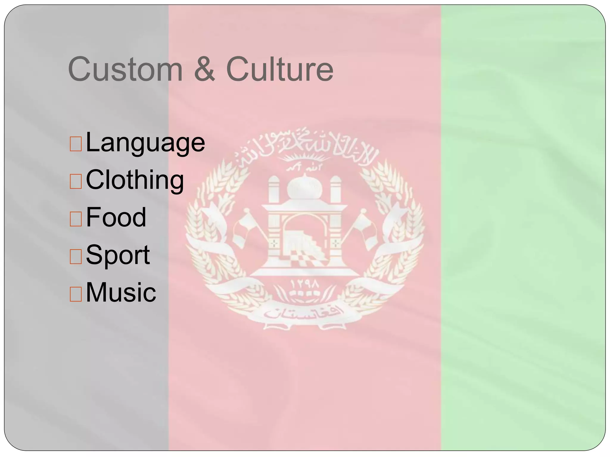 PPT presentation of afghanistan | PPTX