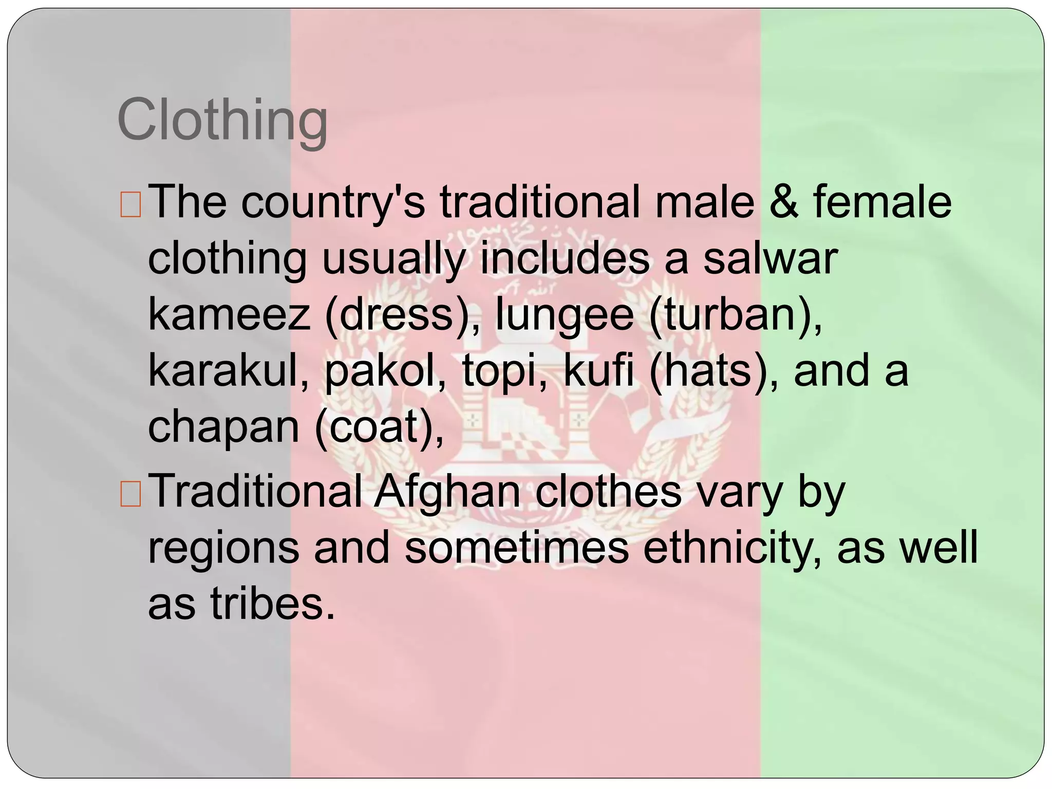 PPT presentation of afghanistan | PPTX