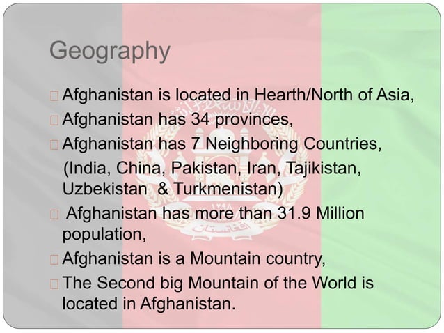 PPT presentation of afghanistan | PPTX