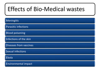 Bio-Medical waste management | PPTX