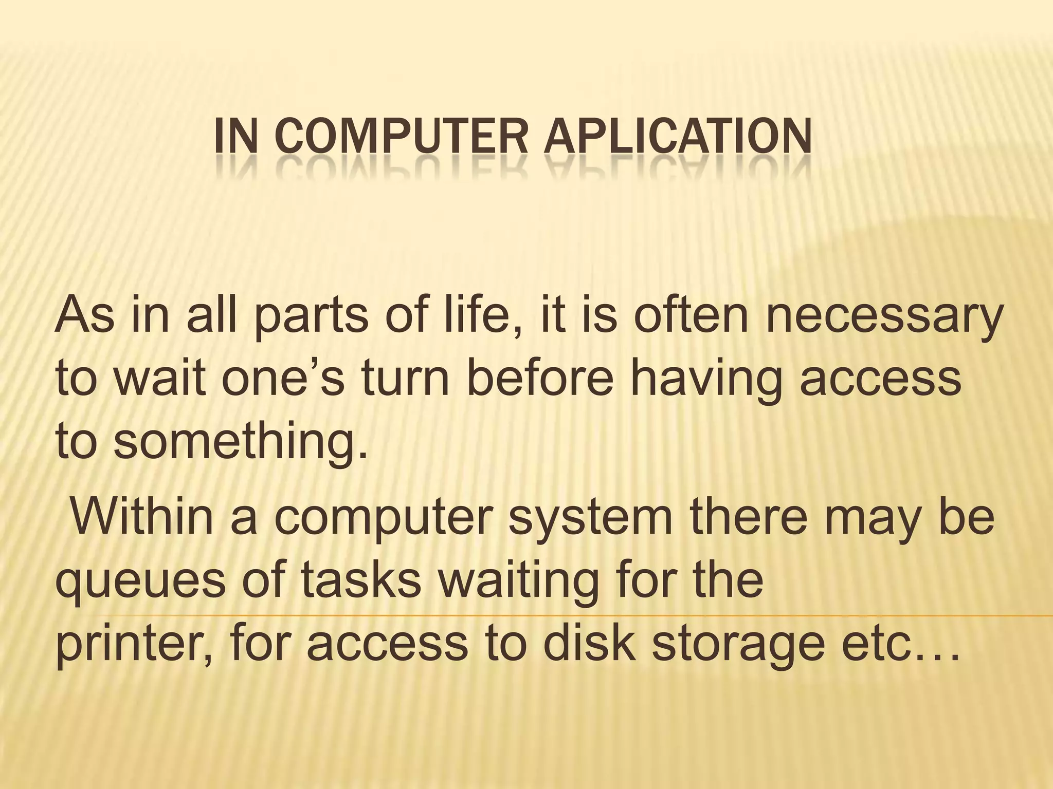 Ppt presentation of queues | PPTX