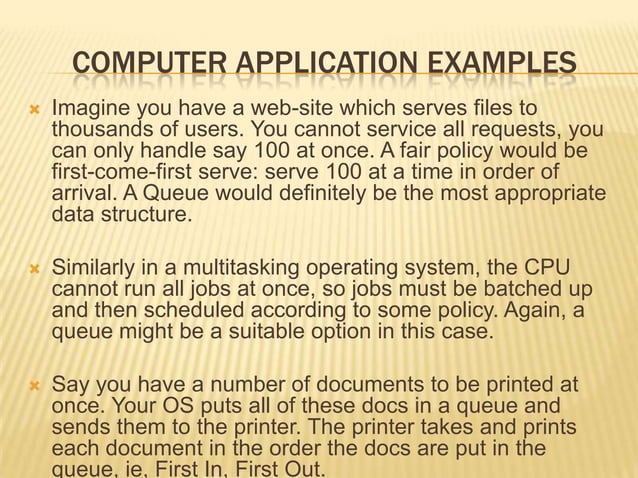 Ppt presentation of queues | PPTX | Operating Systems | Computer Software and Applications