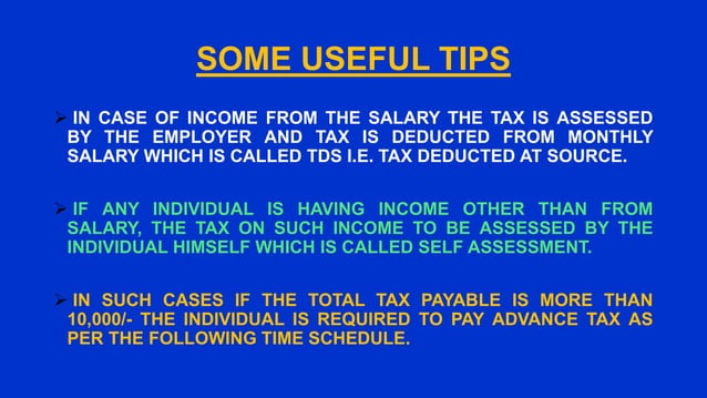 Ppt presentation on income tax | PPTX | Personal Taxes | Personal Finance