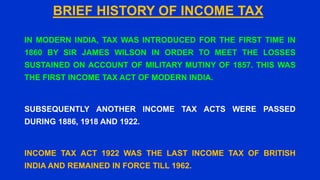 Ppt presentation on income tax | PPTX