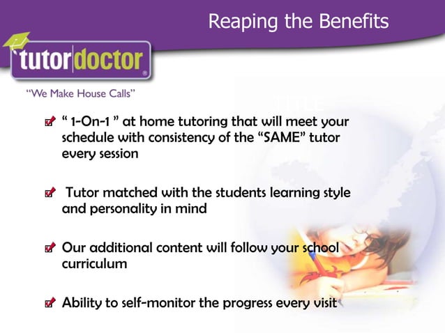Tutor Doctor Presentation | PPT