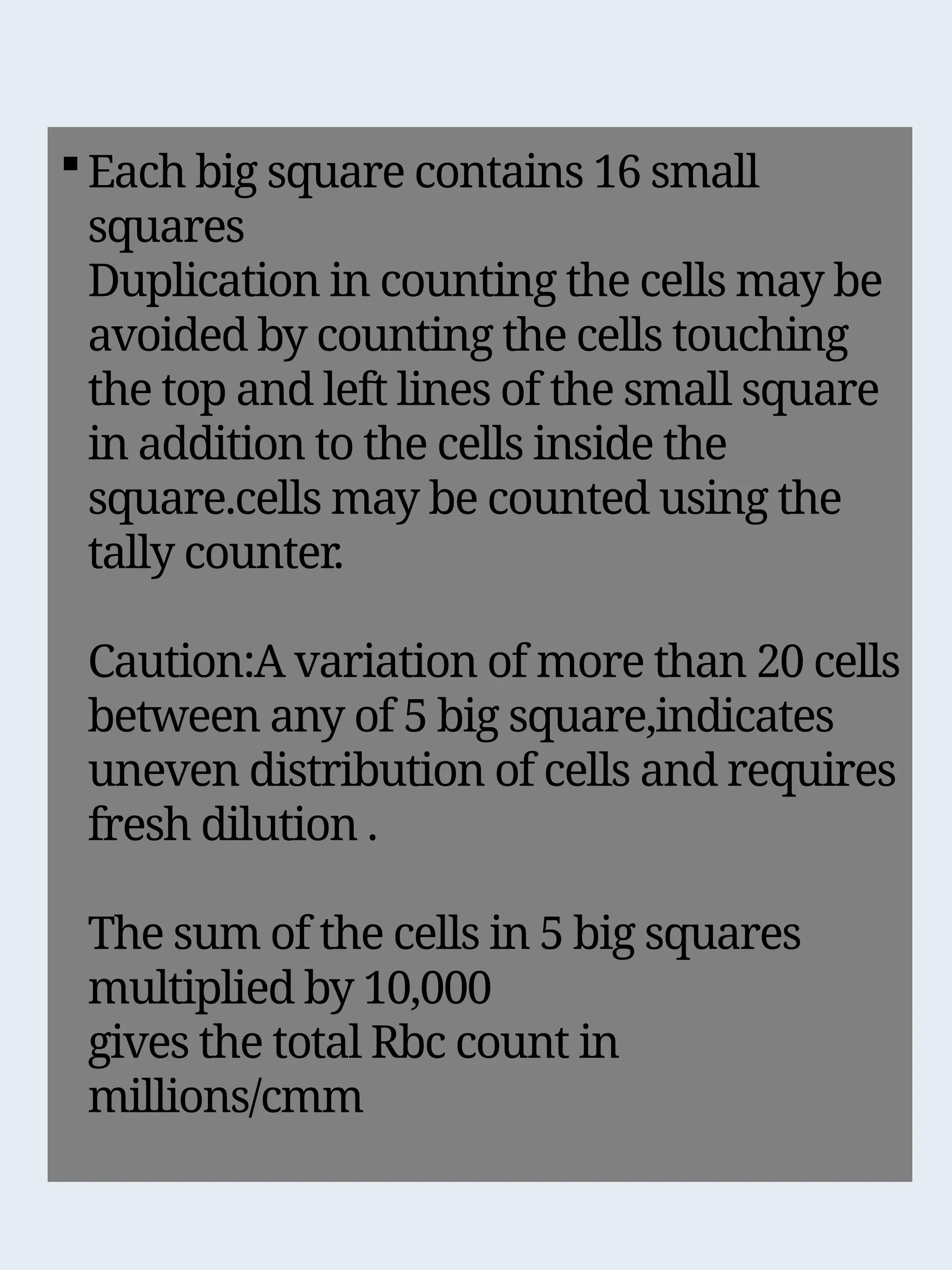 ppt presentation physiology counting of RBC | PPTX