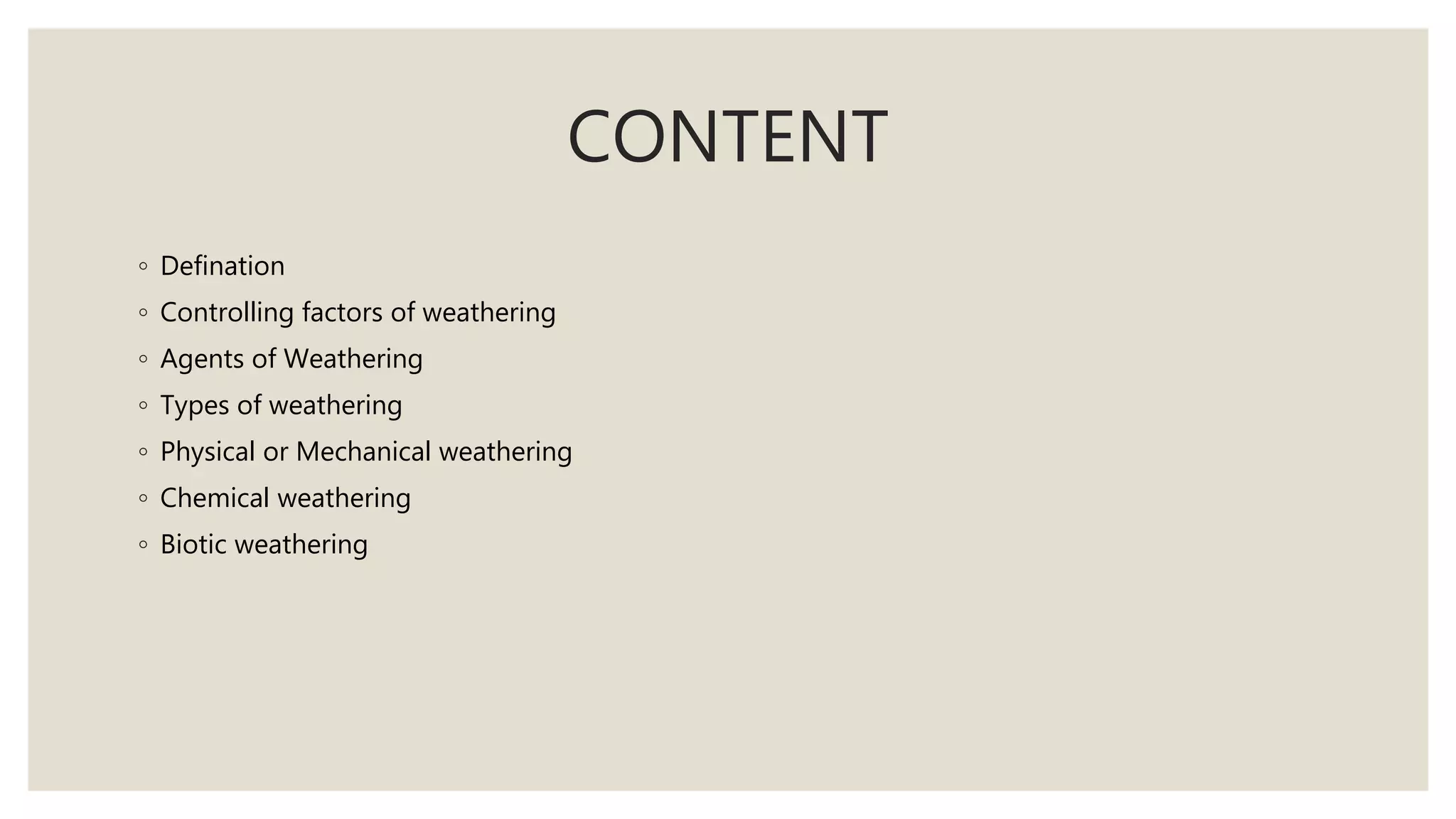 Ppt presentation, weathering | PPTX