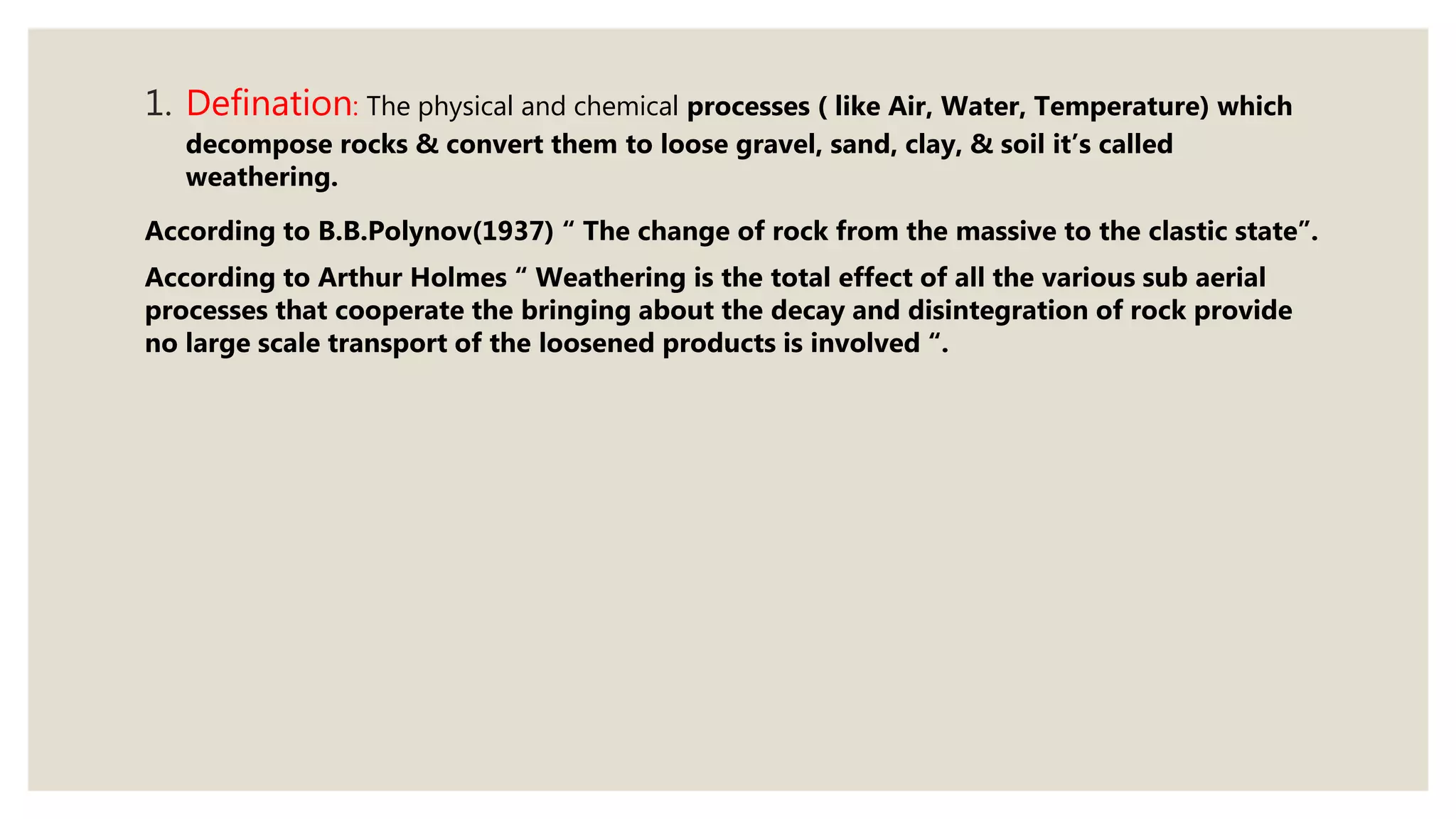 Ppt presentation, weathering | PPTX