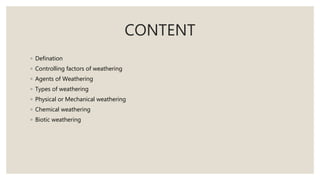 Ppt presentation, weathering | PPTX