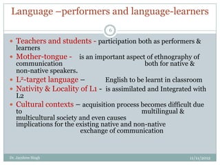 An overview of pedagogy in ELT | PPTX