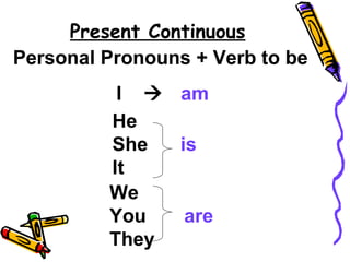 Present continuos and present continuous v/s present simple | PPT