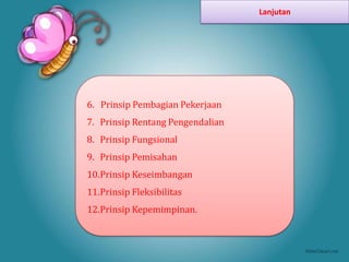 Ppt prinsip prinsip organisasi. | PPTX