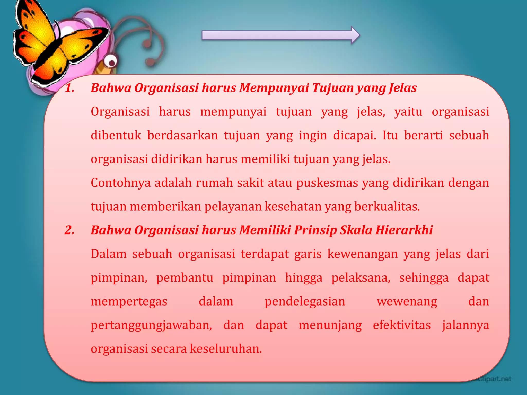 PPT Prinsip-Prinsip Organisasi | PDF