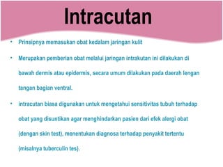 ppt prinsip dan teknik pemberian obat Ayu | PPTX