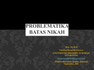ppt PROBLEMATIKA BATAS NIKAH.pptx