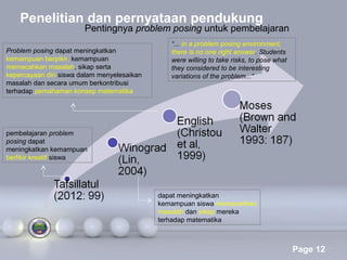 problem posing | PPT