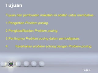 problem posing | PPT