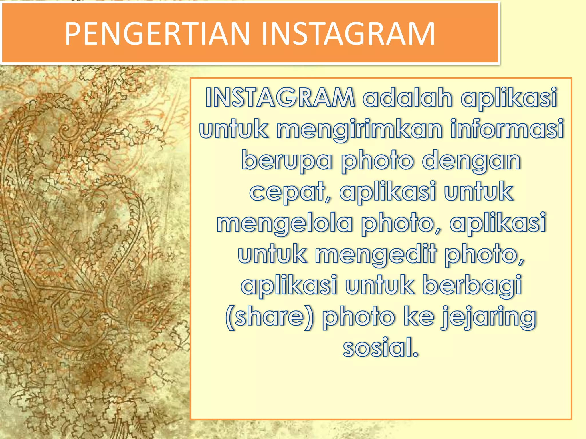 Pengertian Instagram | PPT
