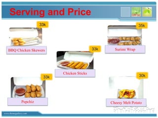 Ppt production of snack dishes | PPT