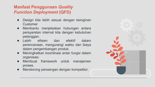 QFD MEJA BELAJAR | PPTX