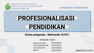 ppt profesionalisasi pendidikan Pai 9.pdf