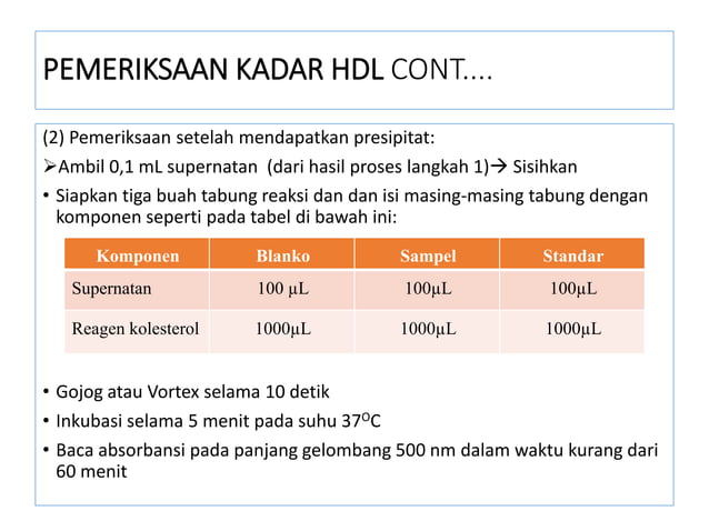Power Point Profil Lipid (kolesterol, trigliserida, hdl, dan ldl) | PPTX