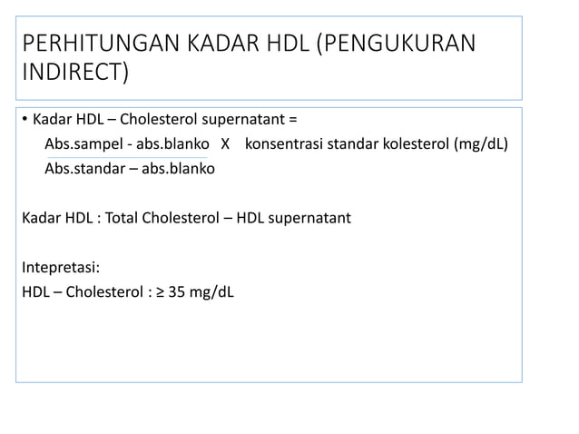 Power Point Profil Lipid (kolesterol, trigliserida, hdl, dan ldl) | PPTX