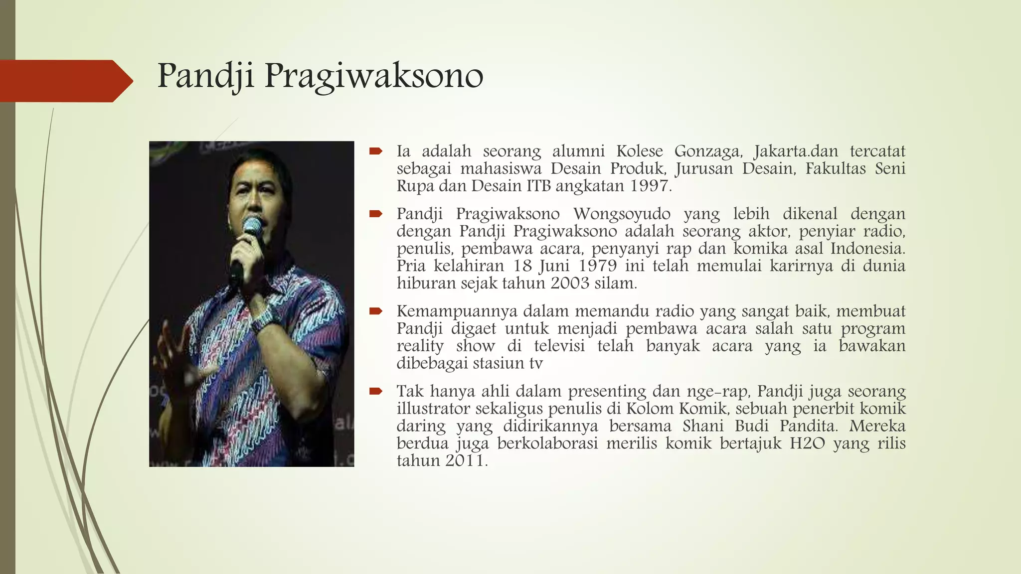 Ppt profil tokoh public speaker | PPTX