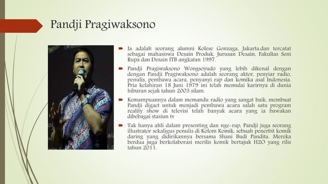 Ppt profil tokoh public speaker | PPTX