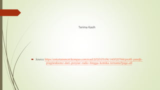 Ppt profil tokoh public speaker | PPTX