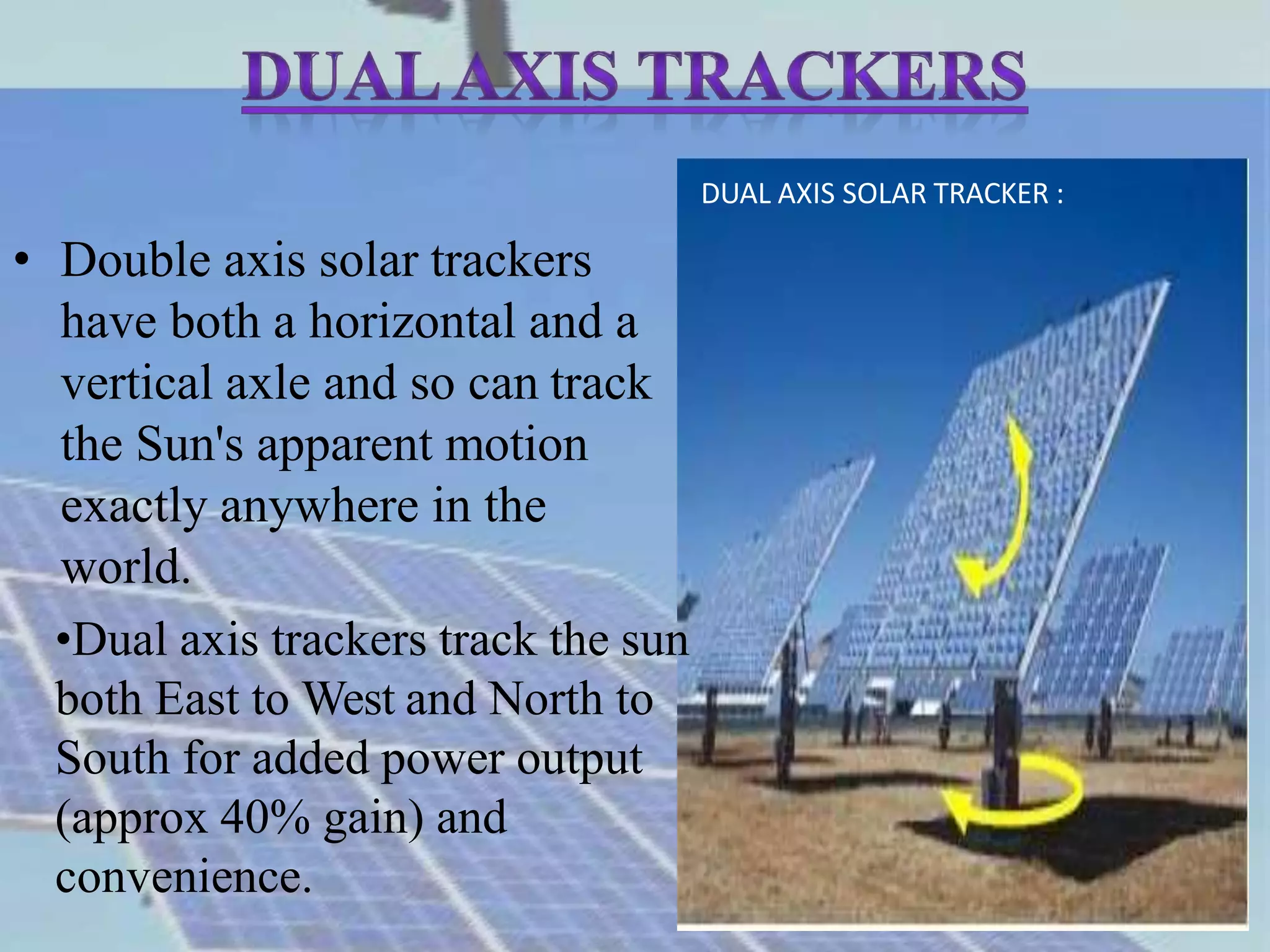 solar tracking system ppt | PPTX