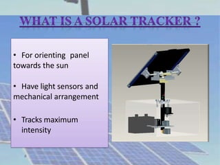 solar tracking system ppt | PPTX