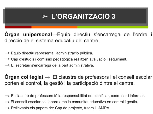 PPT projecte educatiu | PPT