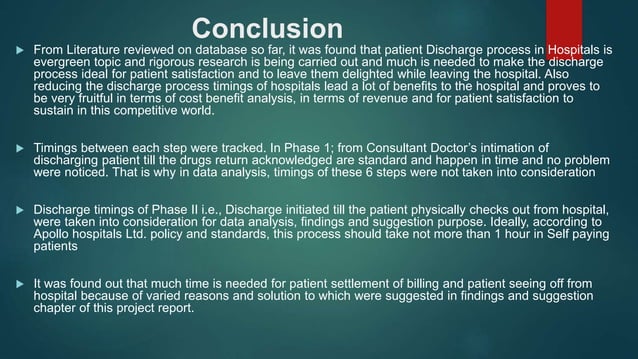 Patient Discharge Process in Corporate Hospital _ PPT | PPTX