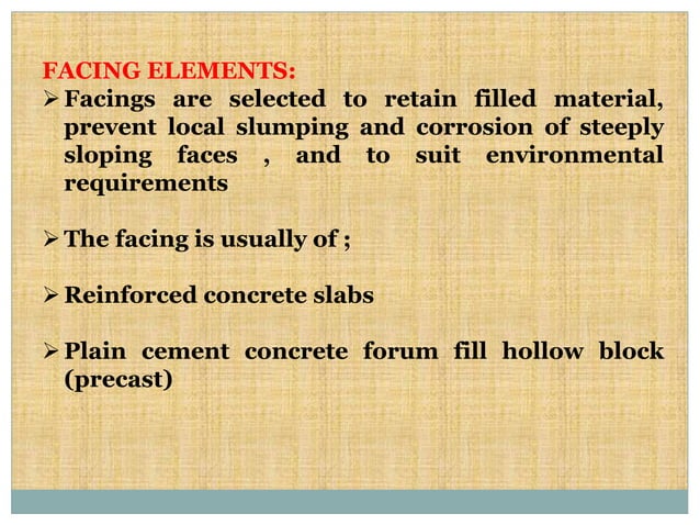 Reinforced earth wall and its design parameters | PPTX | Geology | Science