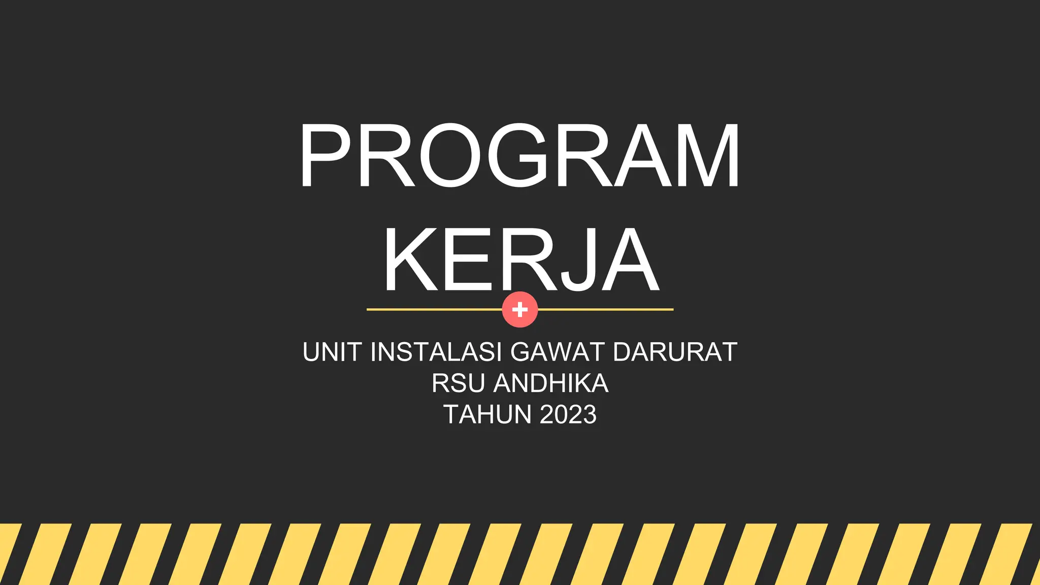 PPT preaentasi PROKER IGD tahun 2023 - 2024 | PPT