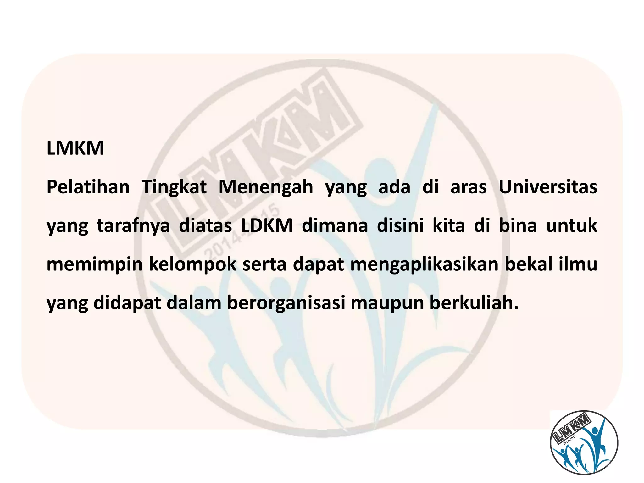Ppt promosi lmkm llkm | PPT