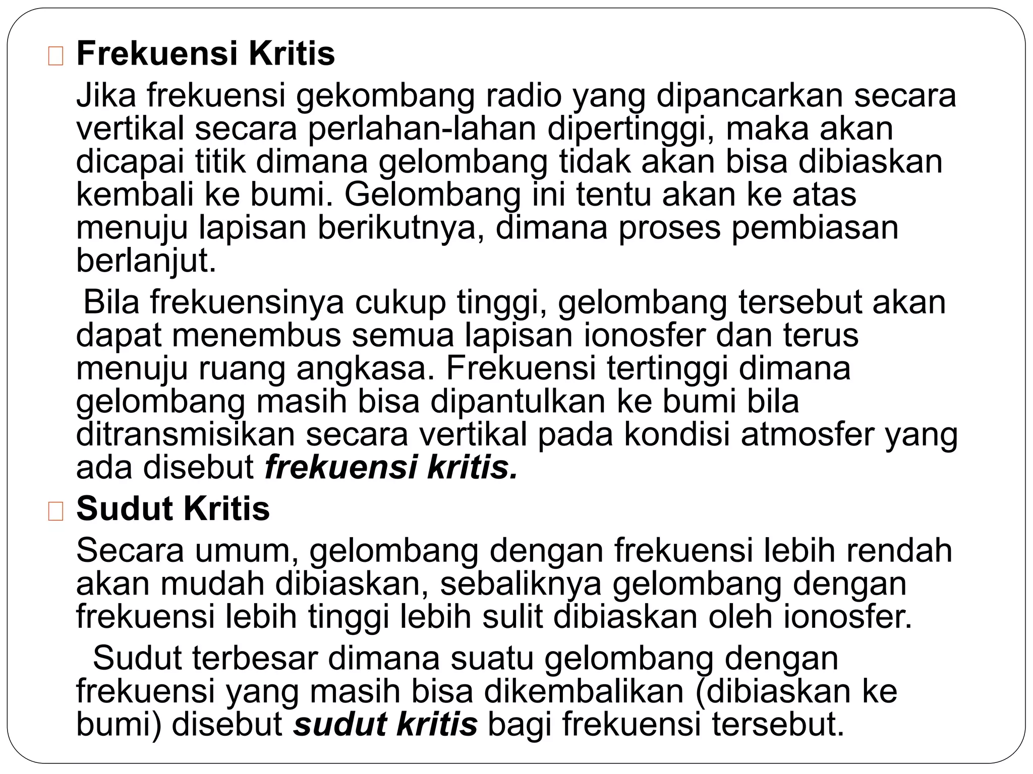 Propagasi Gelombang Langit | PPTX