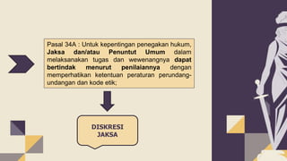 Diskresi Jaksa Dalam Penghentian Penuntutan Berdasarkan Keadilan ...
