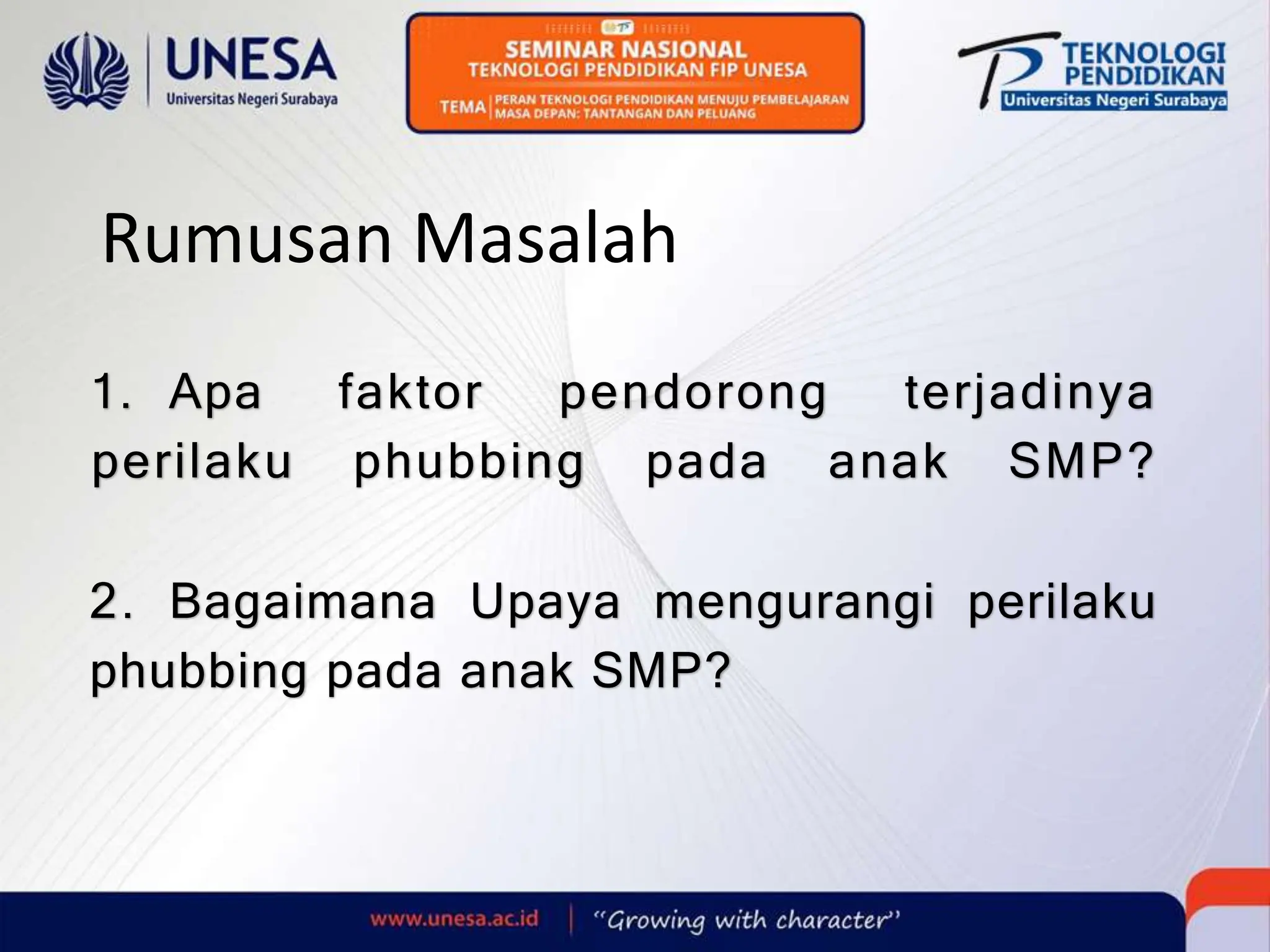PPT prosiding perilaku phubbing pada pelajar smp di sukoharjo | PPTX