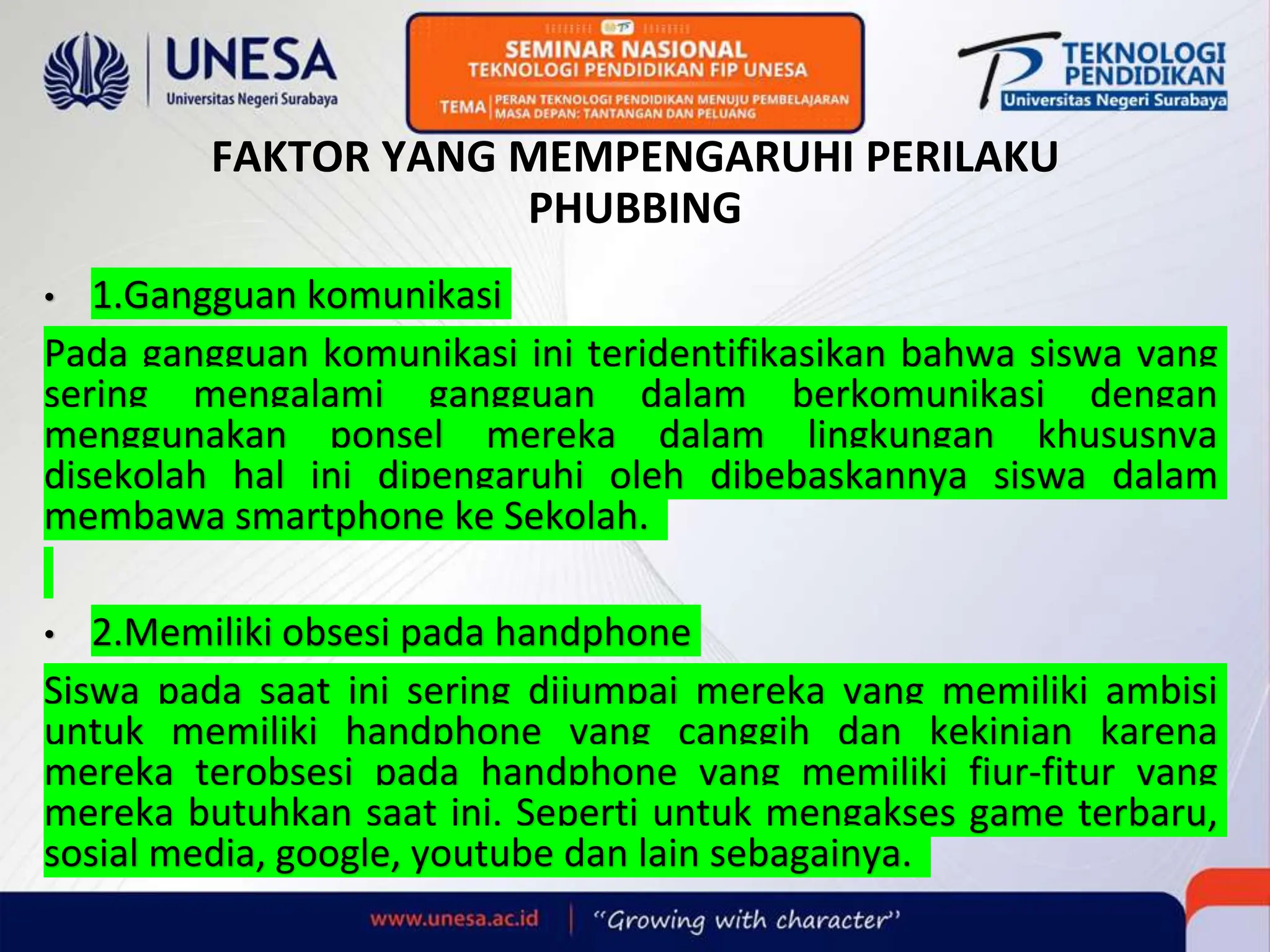 PPT prosiding perilaku phubbing pada pelajar smp di sukoharjo | PPTX