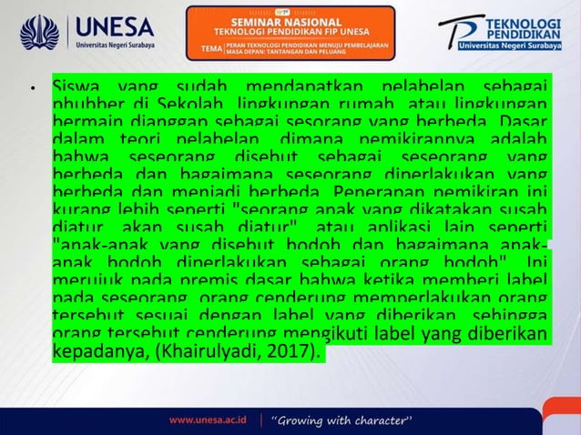 PPT prosiding perilaku phubbing pada pelajar smp di sukoharjo | PPTX