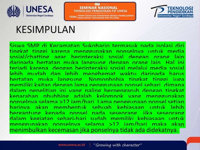 PPT prosiding perilaku phubbing pada pelajar smp di sukoharjo | PPTX