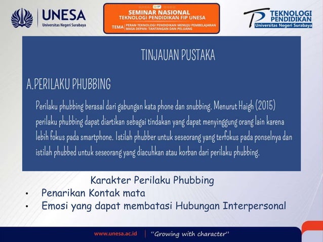 PPT prosiding perilaku phubbing pada pelajar smp di sukoharjo | PPTX