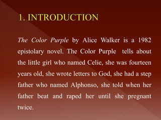 Analysis of The Color Purple | PPTX